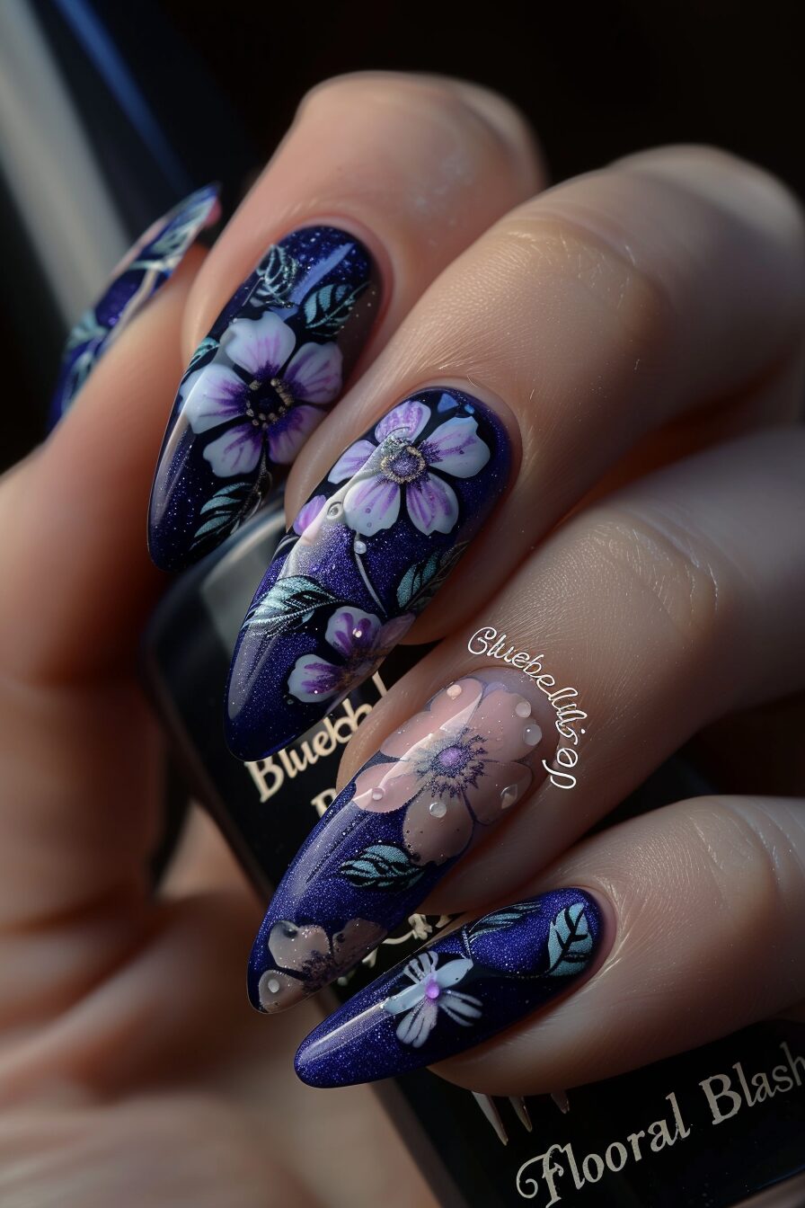 50 Gorgeous Floral Nails Designs to Bloom Your Look - Latest & Trendy ...