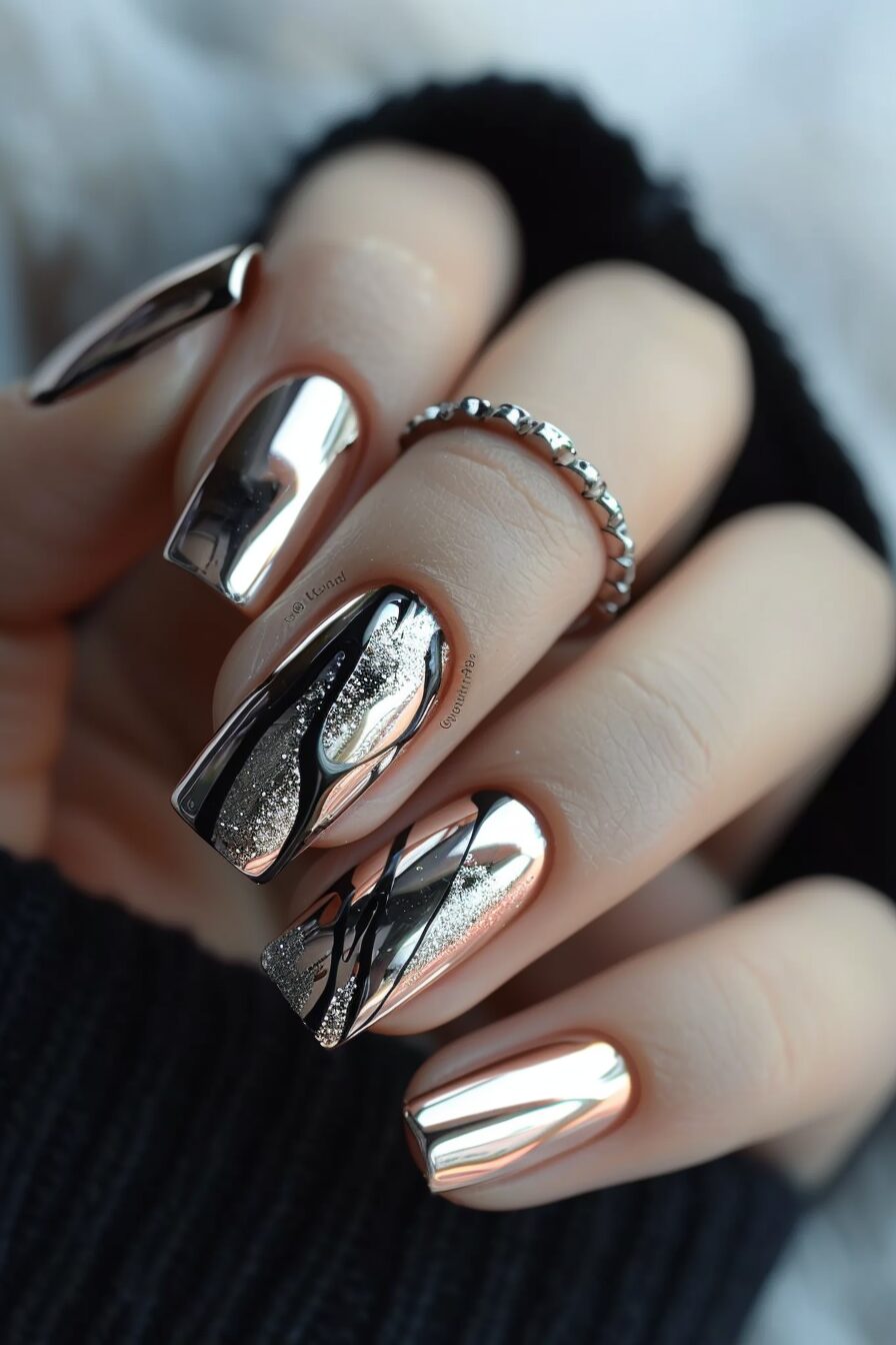 60+ Glamorous Chrome Nails Designs For a Shinning 2024 – Latest ...