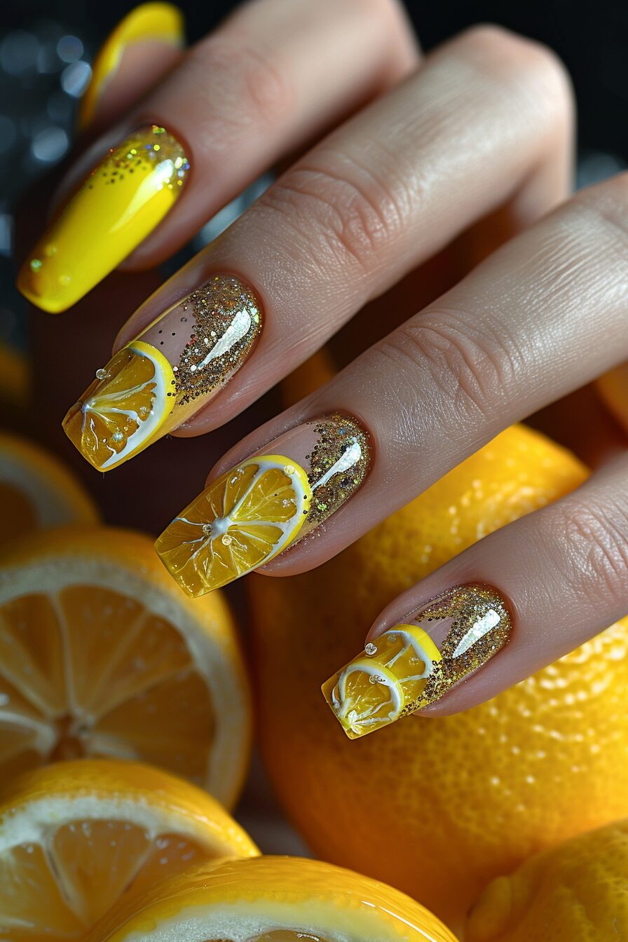 50 Lemon Nails for a Bright and Cheerful Look In 2024 - Latest & Trendy ...