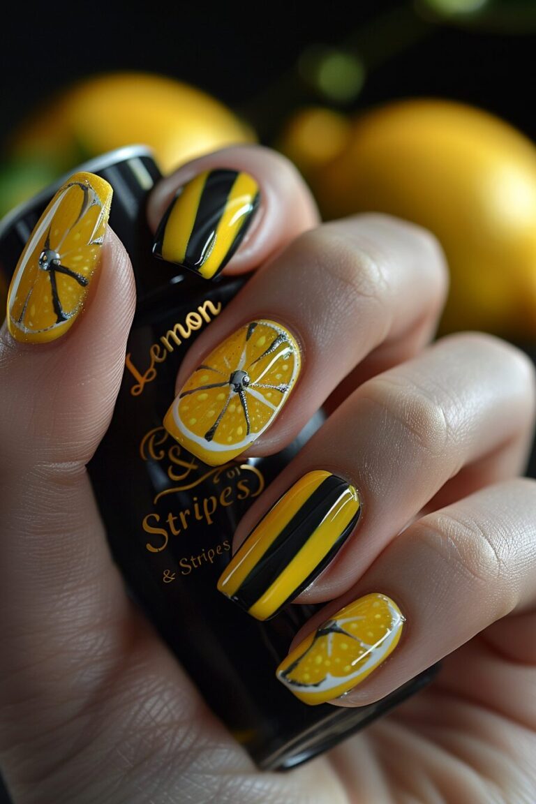 50 Lemon Nails for a Bright and Cheerful Look In 2024 - Latest & Trendy ...