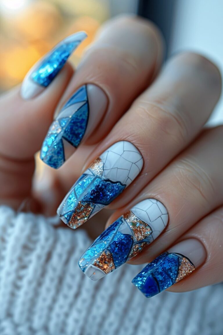 50 Greece Nail Designs: Elevate Your Look with Mediterranean Flair in ...