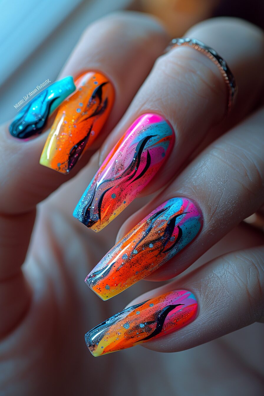 50 Creative Acrylic Nail Ideas You Need to Try In 2024 - Latest ...