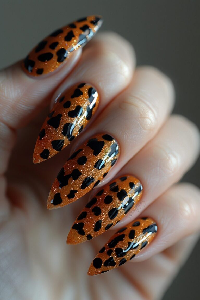 Leopard Print Nails: 50 Bold Designs to Try Now In 2024 - Latest ...