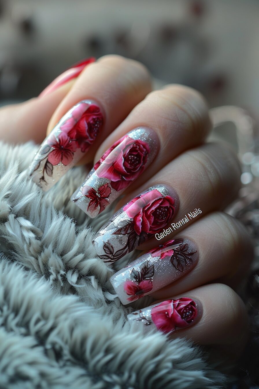 50 Gorgeous Floral Nails Designs to Bloom Your Look - Latest & Trendy ...