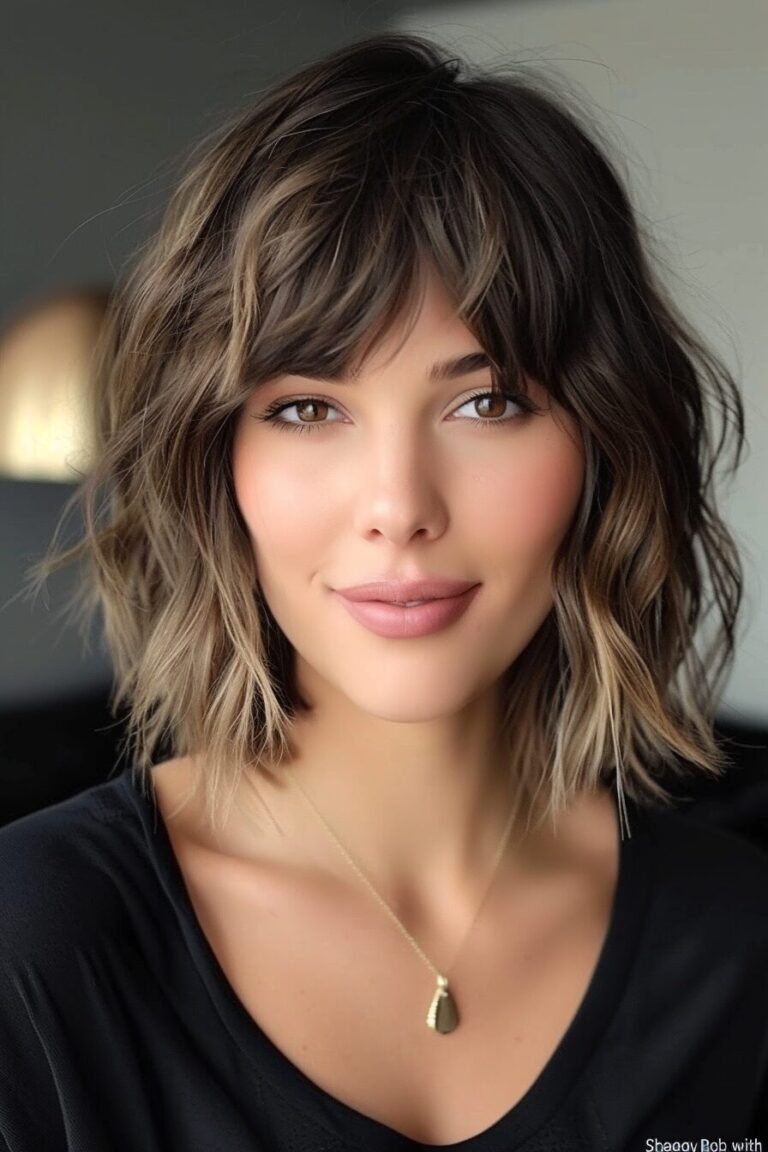 50 Shaggy Bob Hairstyles: Effortless Texture & Timeless Cool In 2024 ...