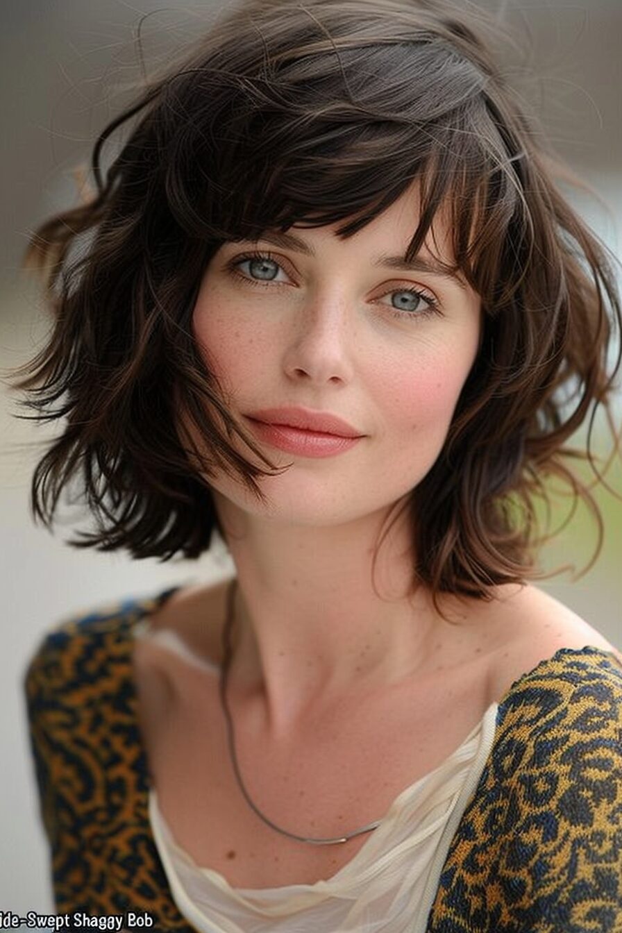 50 Shaggy Bob Hairstyles: Effortless Texture & Timeless Cool In 2024 ...