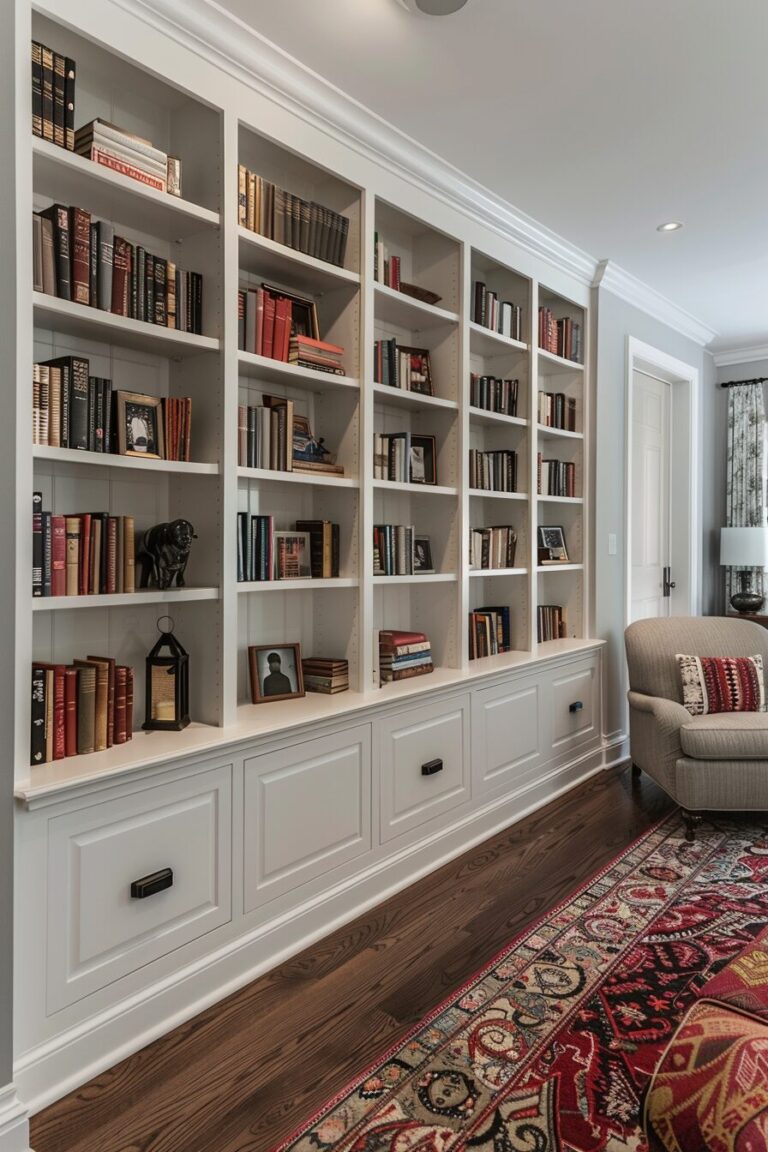 55 DIY Library Wall: Book Lovers' Dream Come True - Latest & Trendy ...