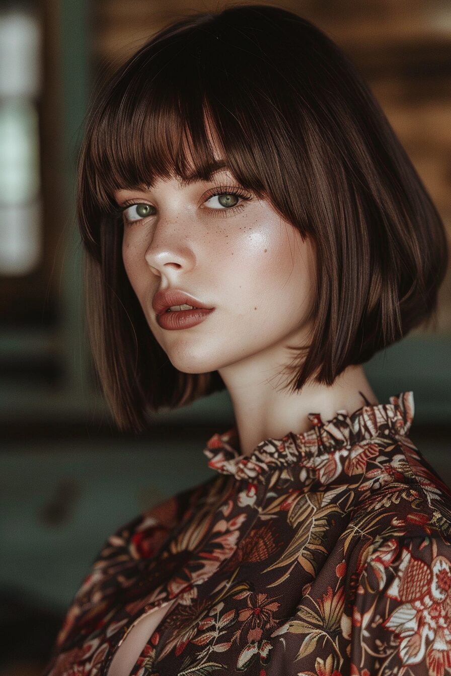 50 Short Hair with Bangs Hairstyles Trending In 2025 - Latest & Trendy ...