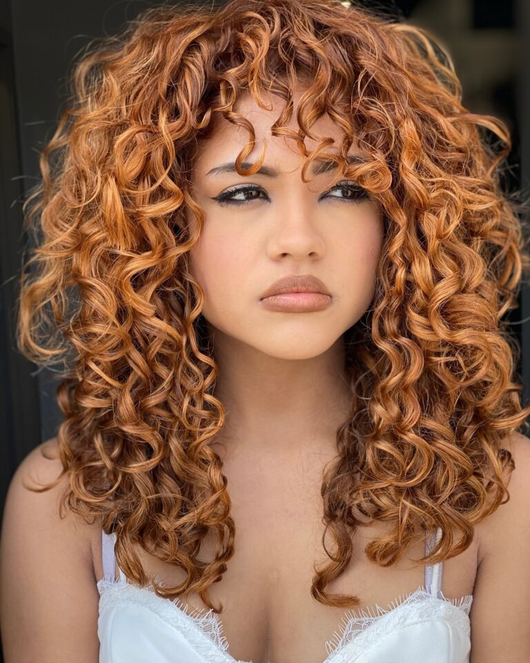 15 Ideal Hair Colors for Curly Hair - Latest & Trendy Nail Designs